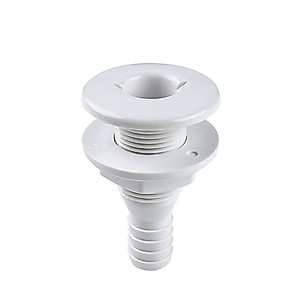 3/4 Inch Dia Bilge Pump Hose, Bilge Pump Kit, 6.5 ft Hose, Premium Quality Kinkfree Flexible PVC Hose, Package Include Thru Hull Fitting and 2 Stainless Steel Clamps Blue