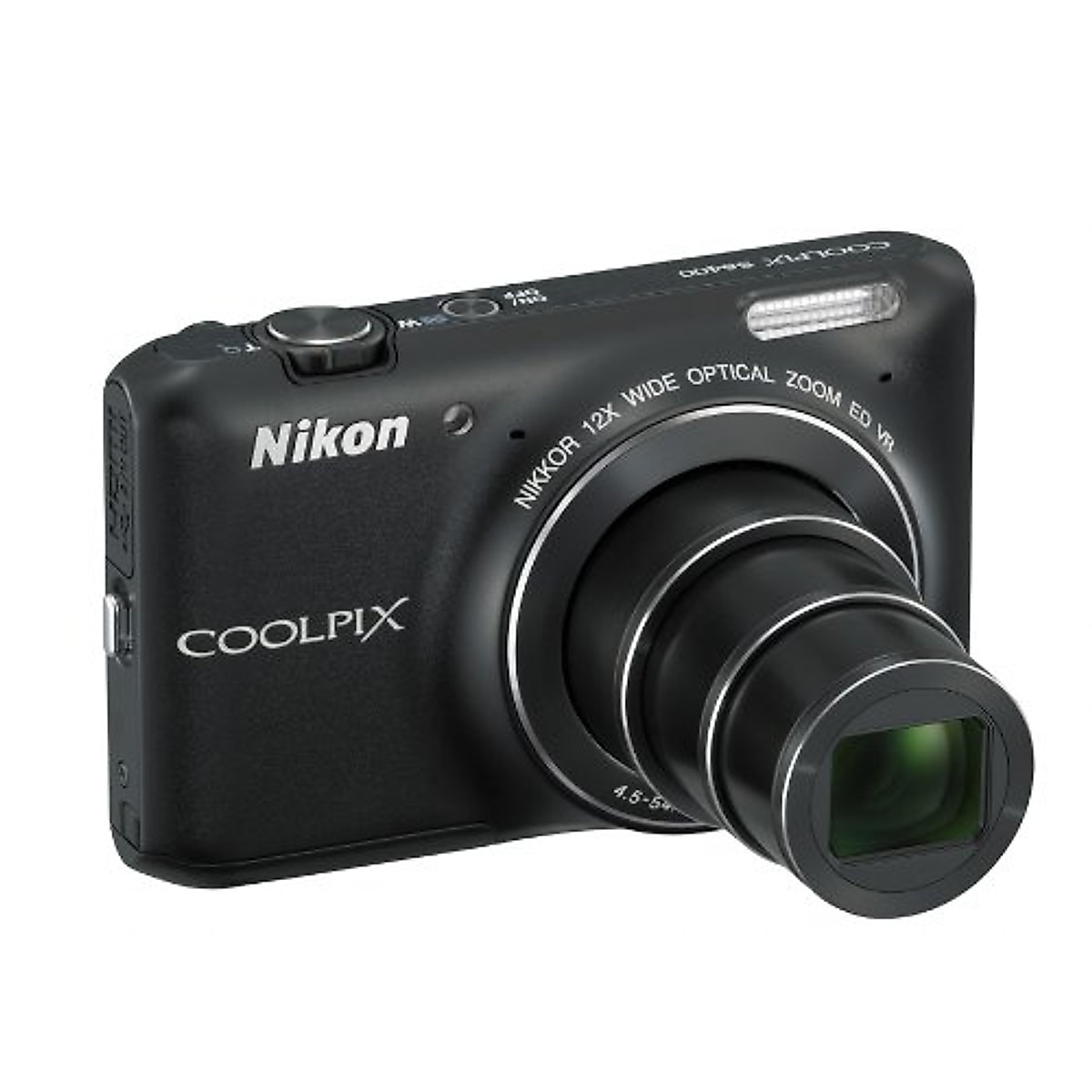 Nikon COOLPIX S6400 16 MP Digital Camera with 12x Optical Zoom and 3-inch LCD (Black) (OLD MODEL)