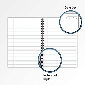 Cambridge Limited Professional Spiral Notebook NEW BUSINESS ADDITION, 3 Pack, Legal Ruled, 6-5/8" X 9-1/2" Page Size, 80 Sheets, Wirebound Office journal & Notebook for Women & Men, Black. CAM10-402