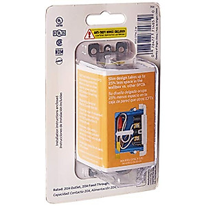 Leviton GFCI Outlet with Guidelight, 20 Amp, Self Test, Tamper-Resistant with LED Indicator Light, Replaces Plugged in Night Light, GFNL2-W, White