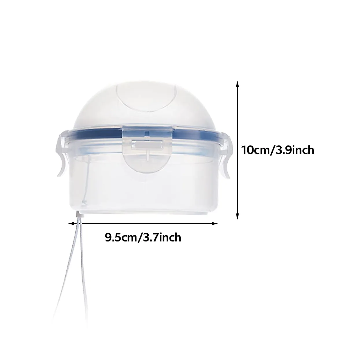 EMVANV 2 PCs Small Fruit & Vegetable Storage Containers With Lid, Onion & Tomato Lemon Apple Produce Saver Holder, Portable Savers, Transparent