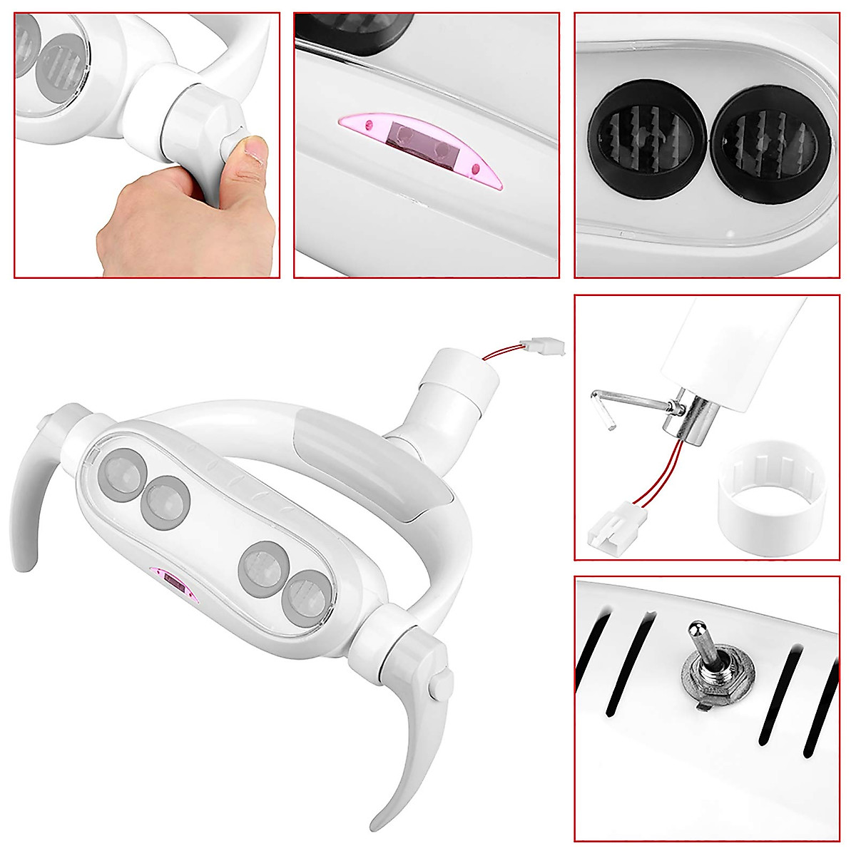 EVTSCAN 15W Dental Oral Teeth LED Lamp for Dental Chair Accessory 4 Lamp Beads