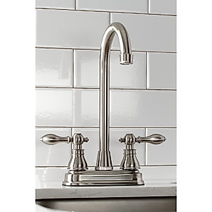 Kingston Brass KB498ACL American Classic Bar Faucet, Brushed Nickel, 6.25 x 4.75 x 11.56