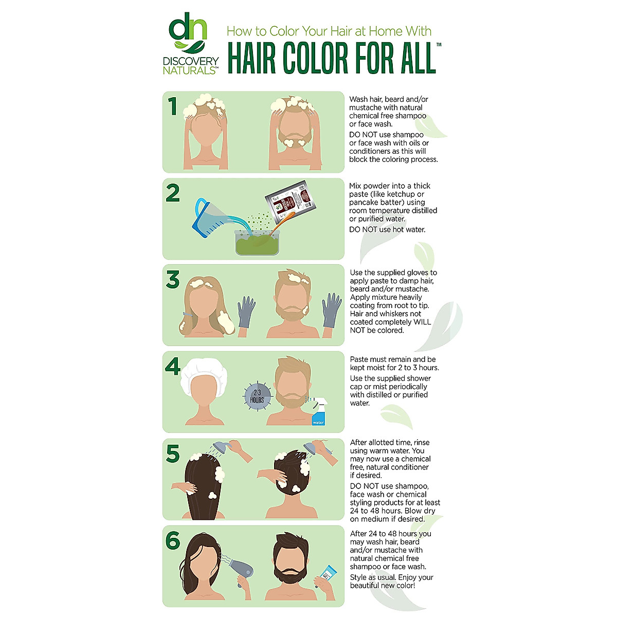 Brown Henna Hair Color For All Kit | 100% All Natural Indigo Powder Hair Dye & Beard Dye (Chestnut Medium Brown) Organic, Herbal & Vegan Chemical & Cruelty Free Permanent Gray Coverage & Tinting