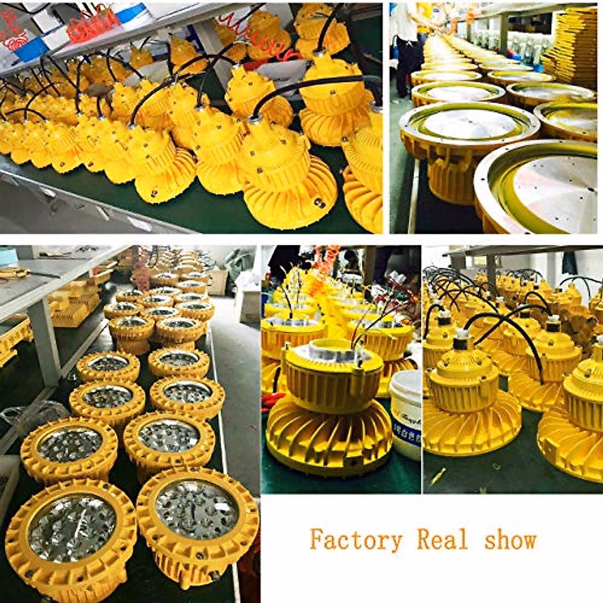 100w led Explosion-Proof Light high Bay Explosion Proof led Light with Exdemb II CT6 and Anti-Corrosion Rating WF2, IP66 Waterproof ATEX LED Gas Station Light (100)