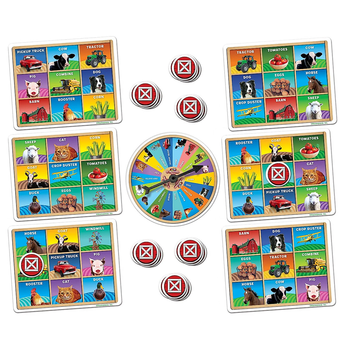 MasterPieces Kids Games - Old MacDonald's Farm Bingo Game