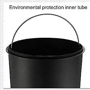 WENLII Newly 1pc 5L Rubbish Bin Stainless Steel Step Pedal Trash Can Large Capacity for Kitchen Bathroom