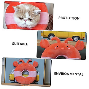 DOITOOL 3 Pcs Elizabeth Circle Puppy Healing Cone Dog Surgery Collar Cute Toast Neck Cone Cloth Pet Collar Cat Collar Kitten Collars Pet Protective Collar Pp Cotton Lampshade Inflatable