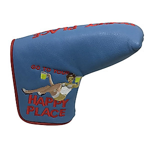 ReadyGOLF Happy Place Embroidered Putter Cover - Blade