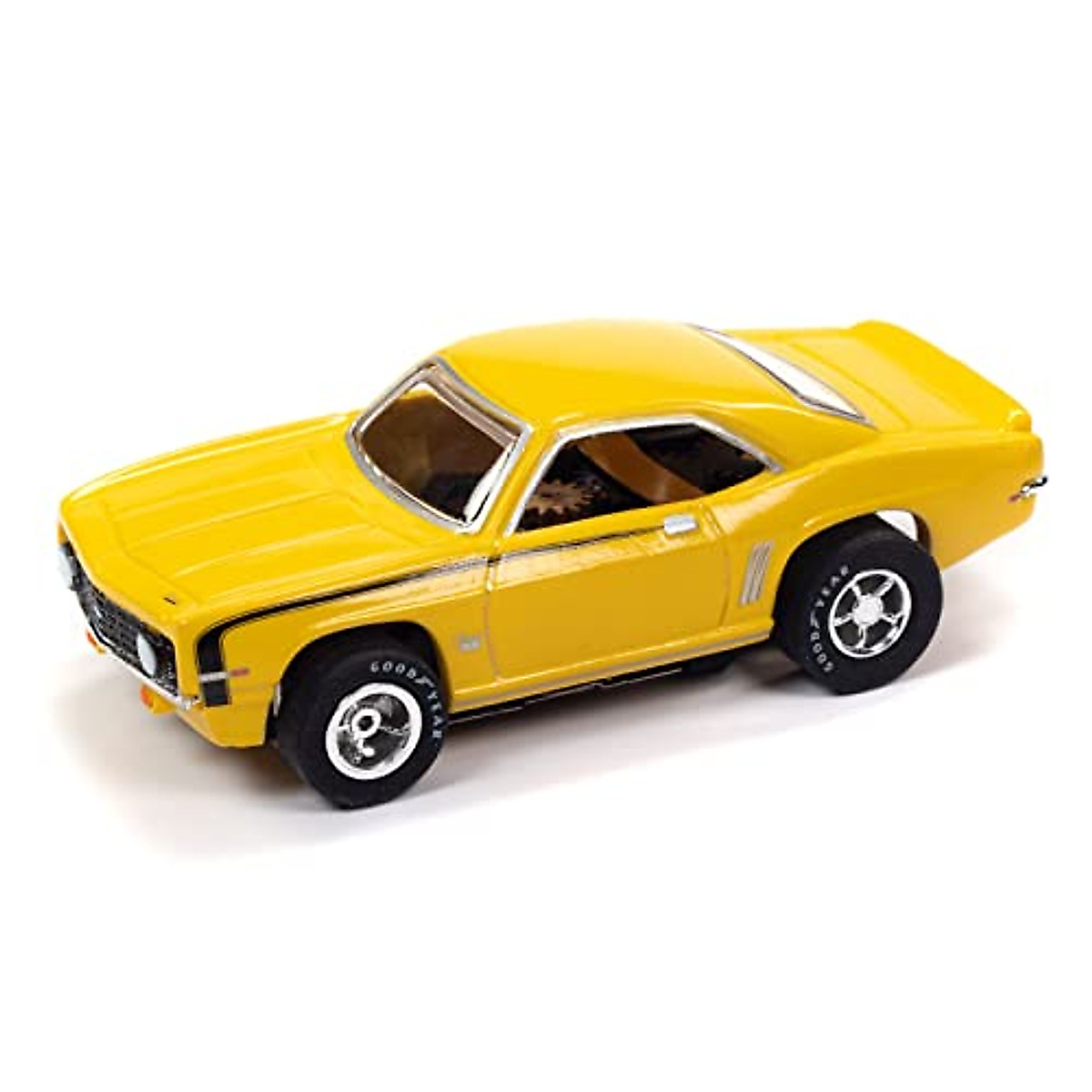 Auto World Xtraction 1969 Chevrolet Camaro (Yellow) HO Scale Slot Car