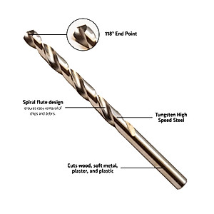 Century Drill & Tool 11612 Letter Gauge Drill Bit, Size L