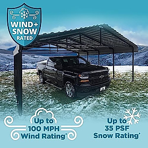 ARROW CPH202007, 20x20, Eggshell Carports, 20' x 20'