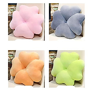 Jhorxa Four-Leaf Clover Pillow Household Throw Pillow Decoration Green