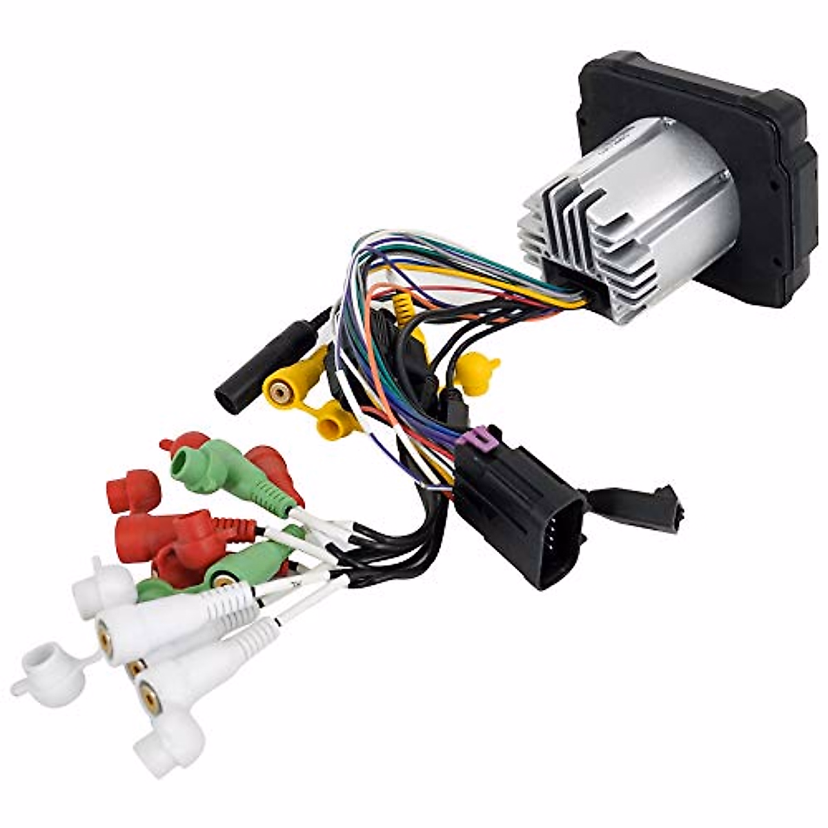 MB Quart GMR-LED Gauge Hole Marine Receiver Bluetooth AM/FM/Weather Band/USB Bundle with Pair Rockville RKL65MBW 6.5" 700w Marine Boat Speakers w/LED with Black/White Grilles