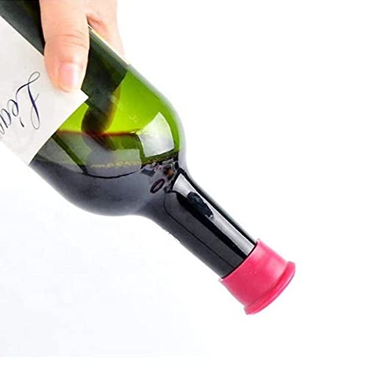 yiwoo wine cap,Silicone wine caps for bottles,Replace bottle stoppers,Wine Gifts-Wine Topper seal Reusable Bottle Caps (6 Pack)