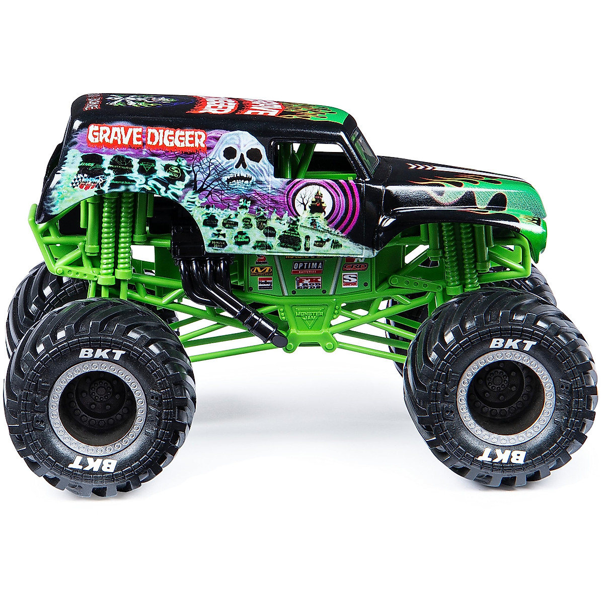 Monster Jam, Official Grave Digger Monster Truck, Die-Cast Vehicle, 1:24 Scale