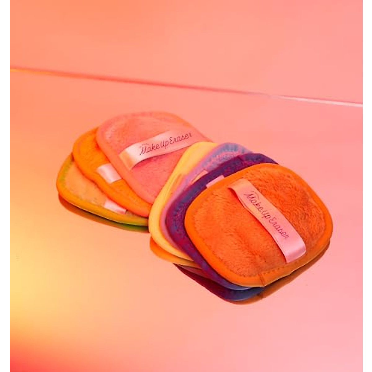 Makeup Eraser The Original, 7-Day Set, Erase All Makeup with Just Water, Including Waterproof Mascara, Eyeliner, Foundation, Lipstick, Sunscreen, and More Sunset Boulevard, 7ct.