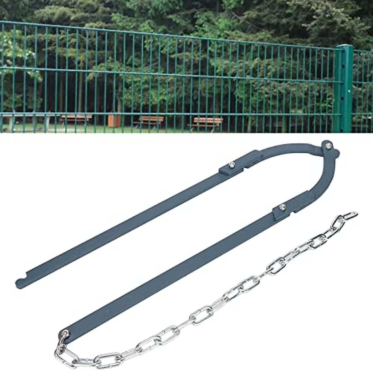 Vbestlife Fence Fixer Farm Fence Tensioner Garden Fence Fixer Repair Tool, Iron Metal Garden Fence Manual Patch Fixer Portable Chain Fence Filter Fence Stretcher Tool Fence Crimping Tool