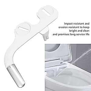 XWXLIJV Bidet Attachment for Toilet Tee Non Electric Bidet Toilet Seat Attachment with Self Dual Nozzle Bidet Toilet Attachment for Feminine Posterior Wash Easy Installation