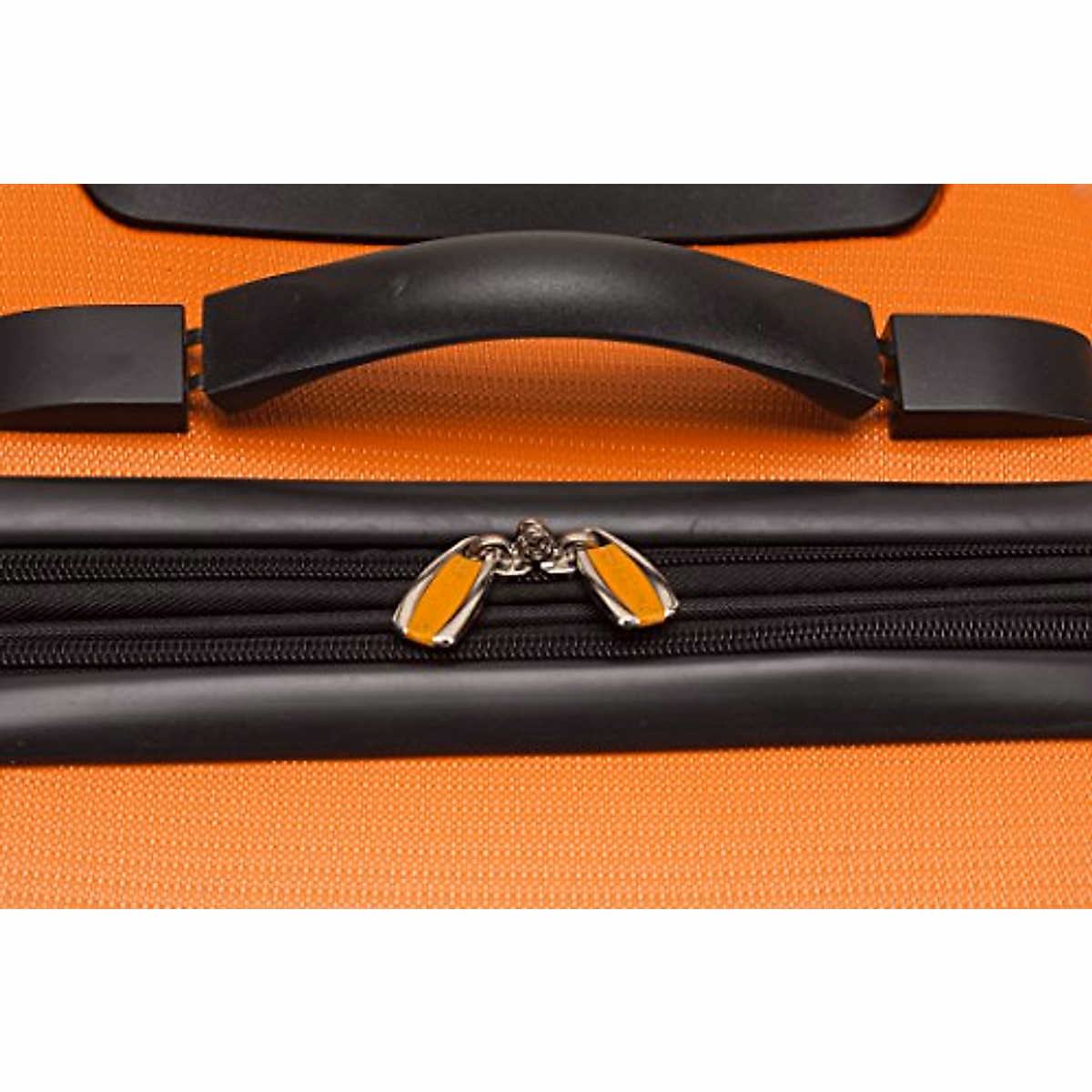 Rockland Melbourne Hardside Expandable Spinner Wheel Luggage, Orange, Carry-On 20-Inch