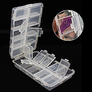 OriGlam Premium 20 Compartments Tackle Boxes, Tackle Utility Boxes, Plastic Box Storage Organizer Box Adjustable, Fishing Tackle Storage Box Organizer