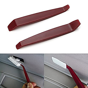 iJDMTOY 2-Piece Nylon/Plastic Open Pry Tool Compatible with LED Interior Lights, License Plate Lights Removal Installation