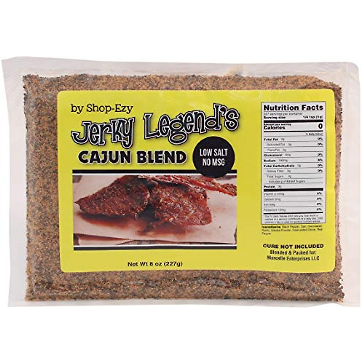 Professional Beef Jerky Slicer Making Cutting Board Kit with Jerky Legends blend of Smoky Spicy Cajun seasonings with 10 inch carving and slicing knife