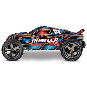Traxxas 370764ORNG Rustler Vxl: 1/10 Scale Stadium T