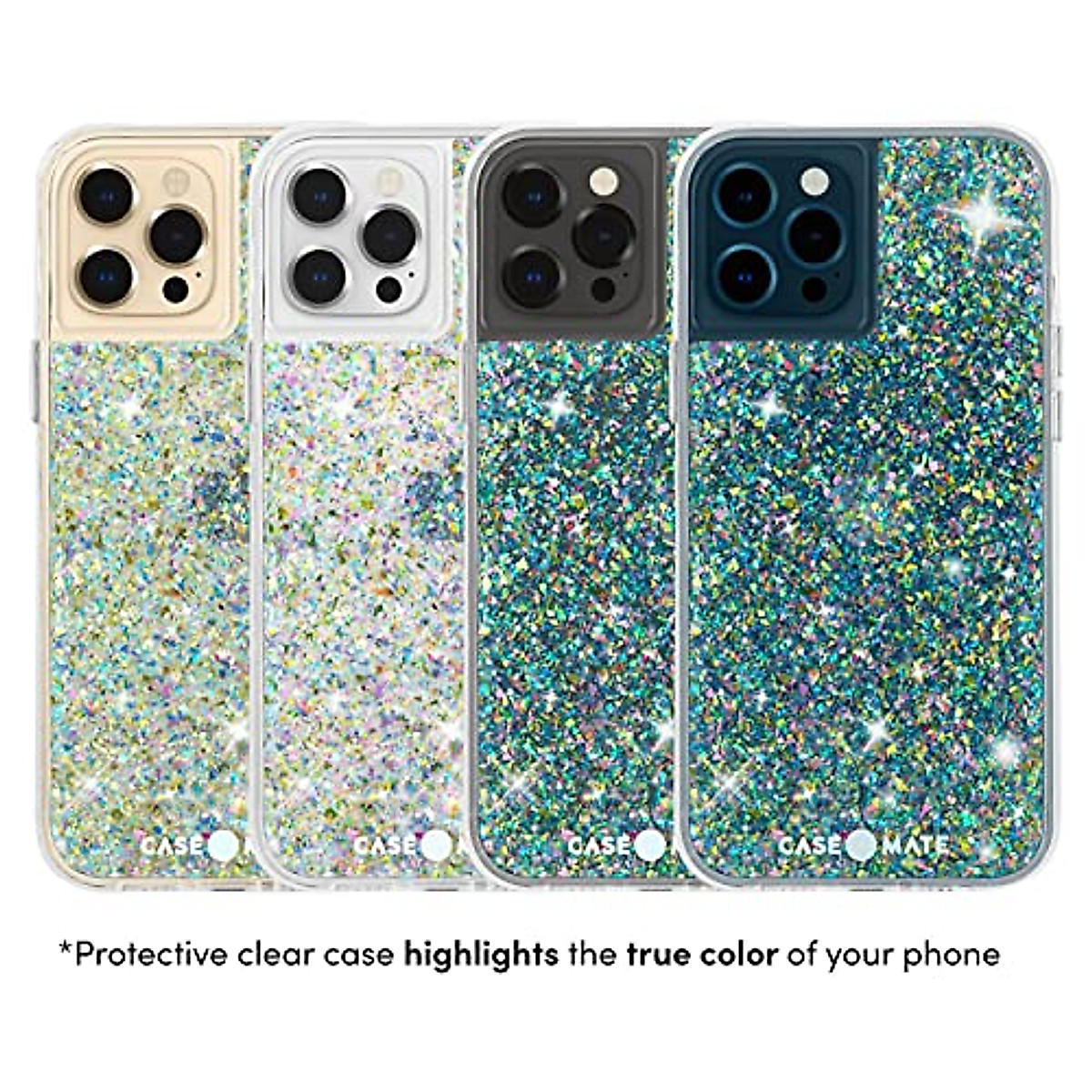 Case-Mate - TWINKLE - Case for iPhone 12 Pro Max (5G) - 10 ft Drop Protection - 6.7 Inch - Confetti