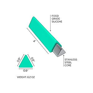 Sous Vide Weights – Keep Bags Submerged In Place and Eliminate Floating Food – Set of 3 Weights 6.2 Ounces - Food Safe Silicone and Stainless Steel - Better Performance than Magnets, Clips or Rack