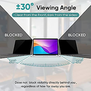 17 Inch Laptop Privacy Screen Filter Compatible with HP/Dell/Acer/Samsung/Lenovo/Toshiba,etc and Other 17" Screen 16:10 Widescreen Display Laptop Privacy Screen Anti-Blue and Anti-Glare Protector with Webcam Cover