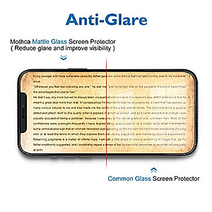 Mothca Matte Glass Screen Protector for iPhone 12 Pro/12 Anti-Glare & Anti-Fingerprint Tempered Glass Clear Film Full Screen Case Friendly Bubble Free for iPhone 12/12 Pro 6.1-inch (2020)-Smooth as Silk