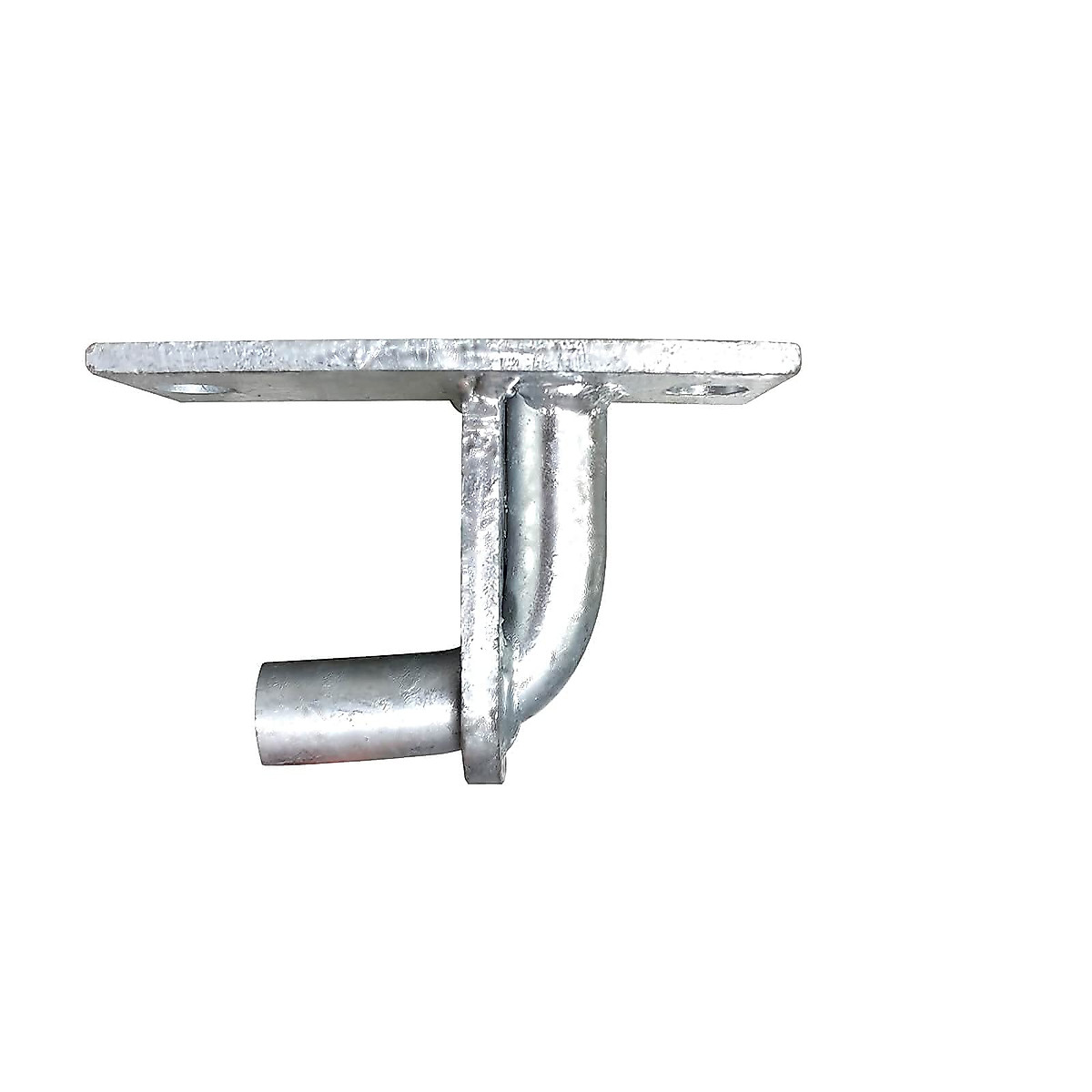 2 Pack Wall Mount Flat Back Gate Hinges, Chain Link Wood Fence Post Gate Hinge with 5/8 Hinge Pin (Screws Not Included), Heavy Duty Galvanized Steel Wall Plate Hinges,