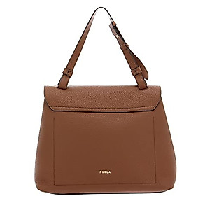 Furla Women's Cognac Leather Primula Large Top Handle Tote Handbag