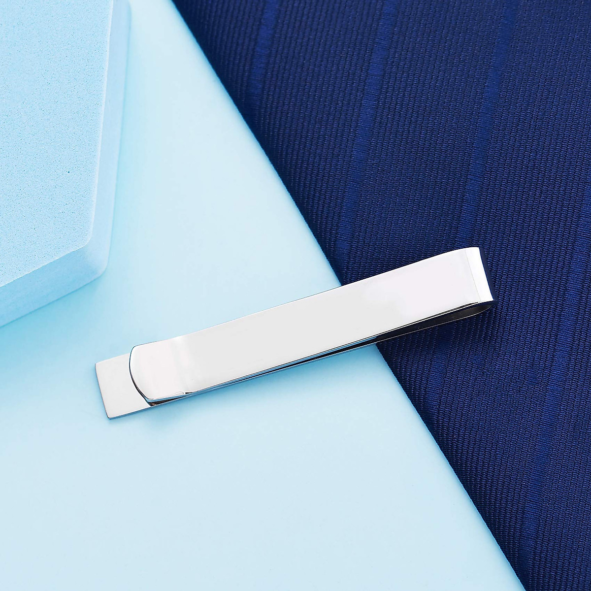 May The Force Be with You Tie Clip Star Wars Fan Gift Funny Gift Stainless Steel Polished Finish Tie Clips Men Women