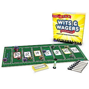 North Star Games Wits & Wagers Deluxe Board Game Award Winning Trivia Game - 4+ Players - Ultimate Party Game for Family, Teens and Adults.