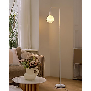 ONEWISH G150 Globe LED Bulb - Gradient Black Clear Glass Decorative Design, E26 LED Filament Bulb, Warm Lighting for Livingroom Kitchen Island, Café, Ceiling Hanging Light Fixture φ150mm(6")