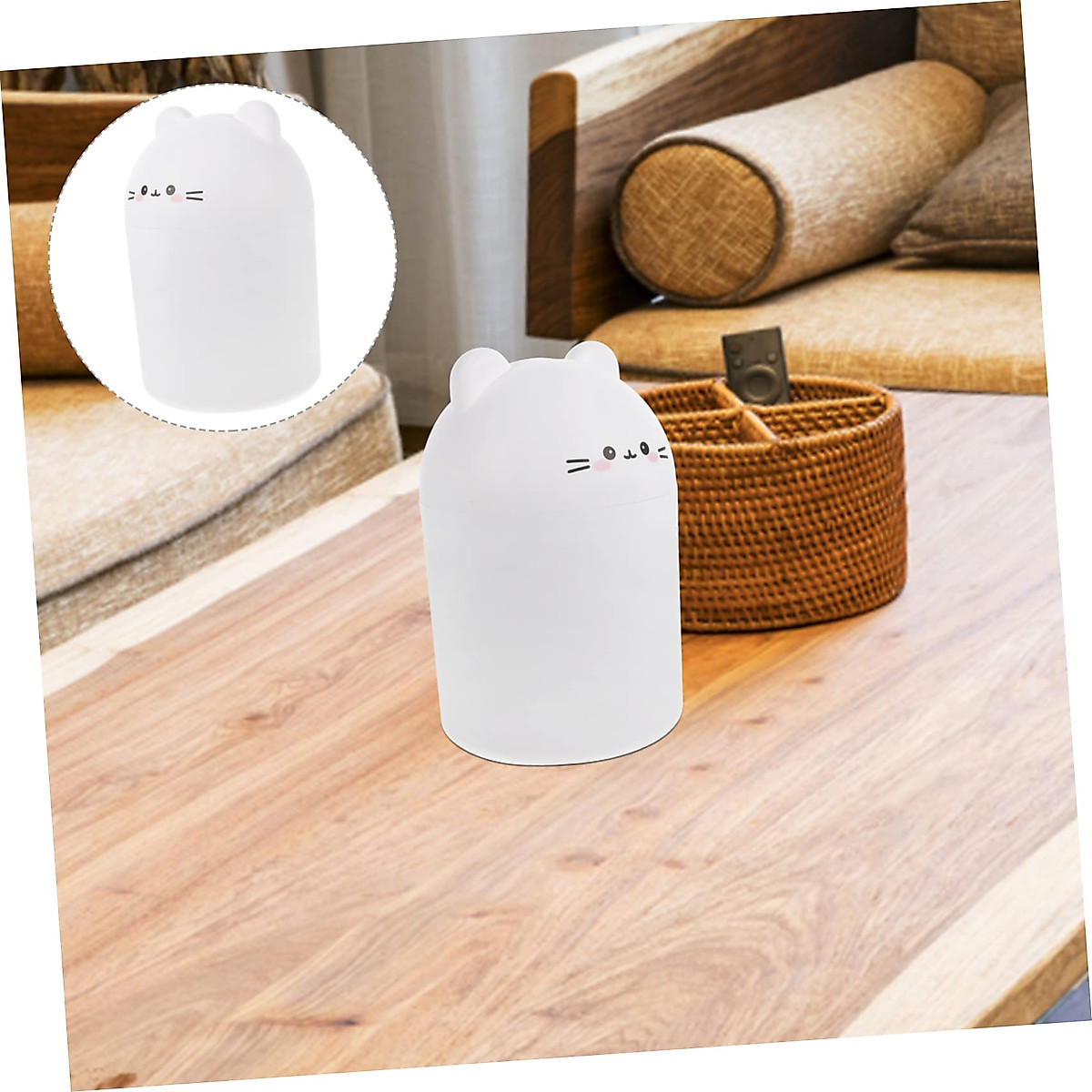 NOLITOY 2pcs Desktop Trash Can Daily Use Trash Bucket Household Trash Bucket Study Garbage Can Daily Use Garbage Can Wear-Resistant Trash Bucket Office Trash Bucket Convenient Trash Bin