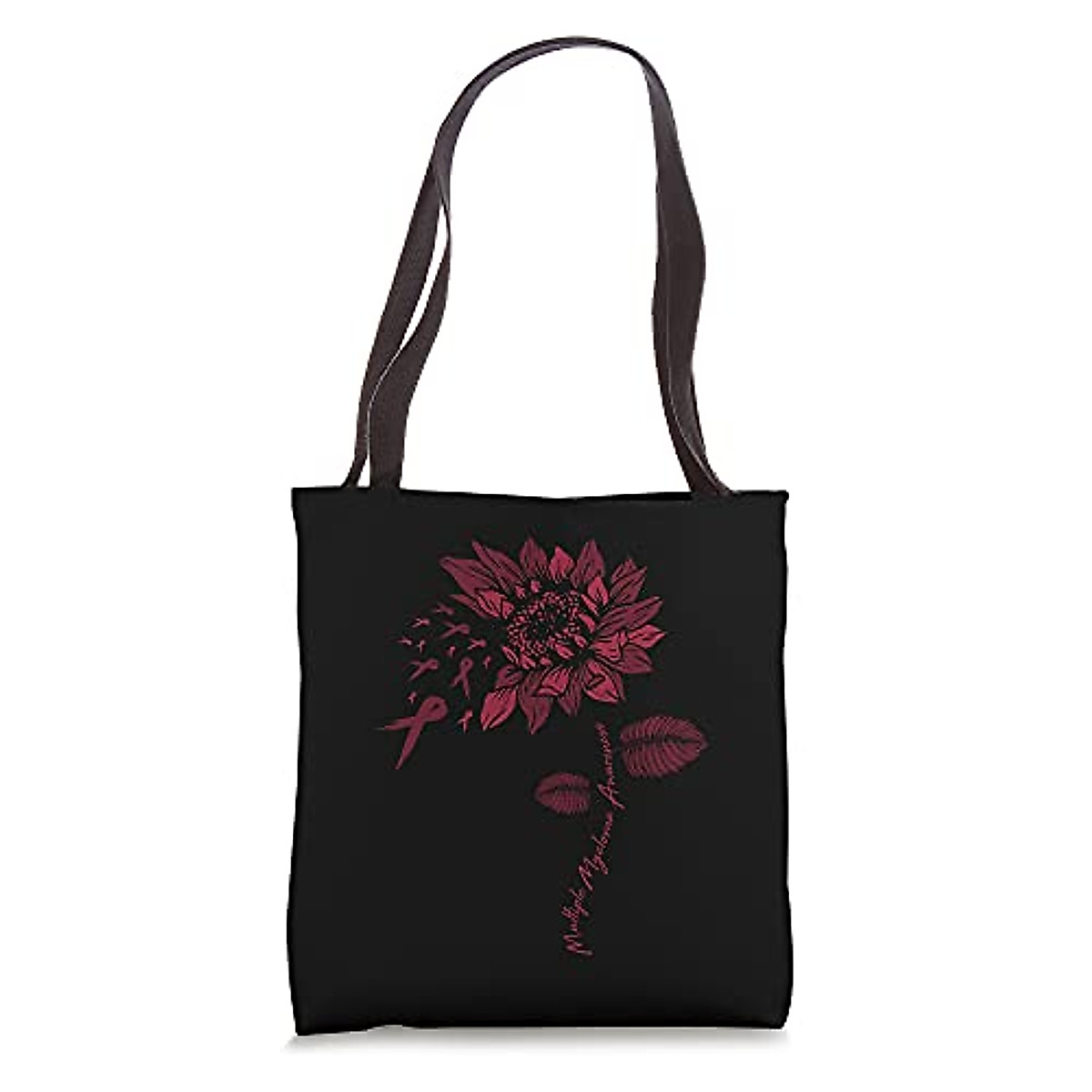 FU Multiple Myeloma Awareness Sunflower Ribbon Sarcasm Tote Bag