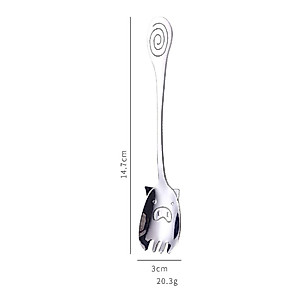 Cabilock 7pcs 304 Child Spoon Fork Fruit