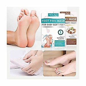 I PEEL GOOD! This 4-pair foot mask provides an at-home pampering spa experience to intensely moisturize, repair and soften rough and dry feet. The foot mask penetrates deeply to heal and hydrate dry cracked skin, restoring your skin's natural moisture bal