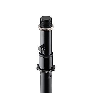 On-Stage QK-2B Quik-Release Mic Adapter (For Quick, Easy Microphone Interchange, Screwless Mount with Push-Button Release and Click-Together Connection, 5/8"-27 Threading, Shock Absorbent, Black.