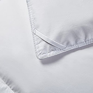 Beautyrest Premium European White Goose Down Comforter King Size- All Seasons Warmth 400 Thread Count Sateen Cotton Fabric-650 Fill Power White Down Duvet Insert- Made in USA