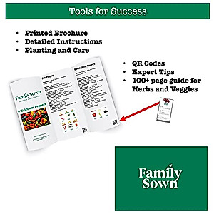 Heirloom Pepper Seeds by Family Sown - 9 Non GMO Sweet & Hot Pepper Seeds for Your Home Garden with Poblano Pepper Seeds, Habanero Seeds, Bell Pepper Seeds, Serrano and More in Our Seed Starter Kit