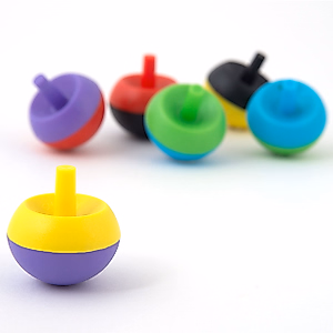 Spinning Toys for Kids 100 Pcs - Easter Egg Fillers - Flip Upside Down Spinning Toys Bulk- Spinning Top Party Favors for Kids - Plastic Spinning Tops Bulk Gifts for Kids Vending Machine Toys