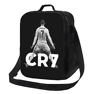 Ronaldo #7 Meal Bag Insulated Lunch Bag Waterproof Reusable Lunch Box Ice Packs For Lunch