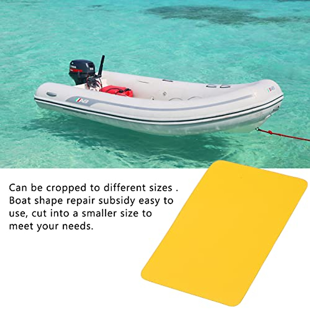 Astibym Repair Patches Kit, PVC Patches Set Professional 6pcs for Kayak(Yellow)