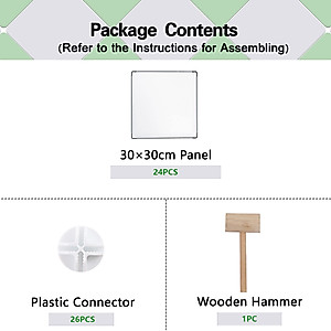 C&AHOME Cube Storage Organizer, 6-Cube Shelves Units, Closet Cabinet, DIY Plastic Modular Book Shelf, Ideal for Bedroom, Living Room, Office, 36.6" L x 12.4" W x 36.6" H Milky UPCS06M