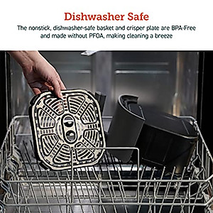 COSORI Air Fryer 4 Qt, 7 Cooking Functions Airfryer, 150+ Recipes on Free App, 97% less fat Freidora de Aire, Dishwasher-safe, Designed for 1-3 People, Lite 4.0-Quart, Smart, Truffle Gray