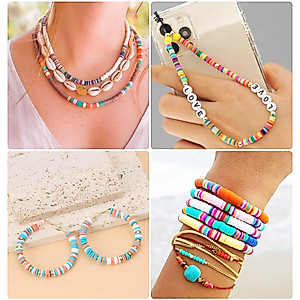 Dowsabel 15000 Pcs Clay Beads Bracelet Making Kit, 4 Boxes 72 Colors Friendship Clay Beads Bracelet Kit with Charms Kit for Jewelry Making, DIY Arts and Crafts Gifts for Kids and Adults